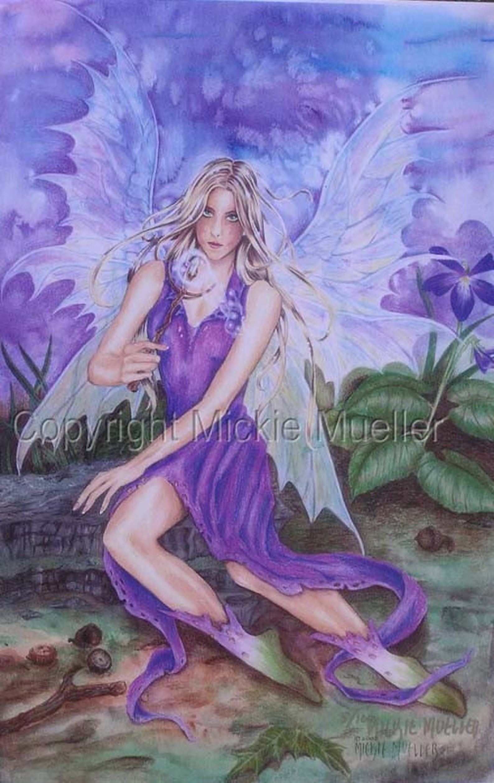 Violet Fairy Limited Edition Print - Etsy