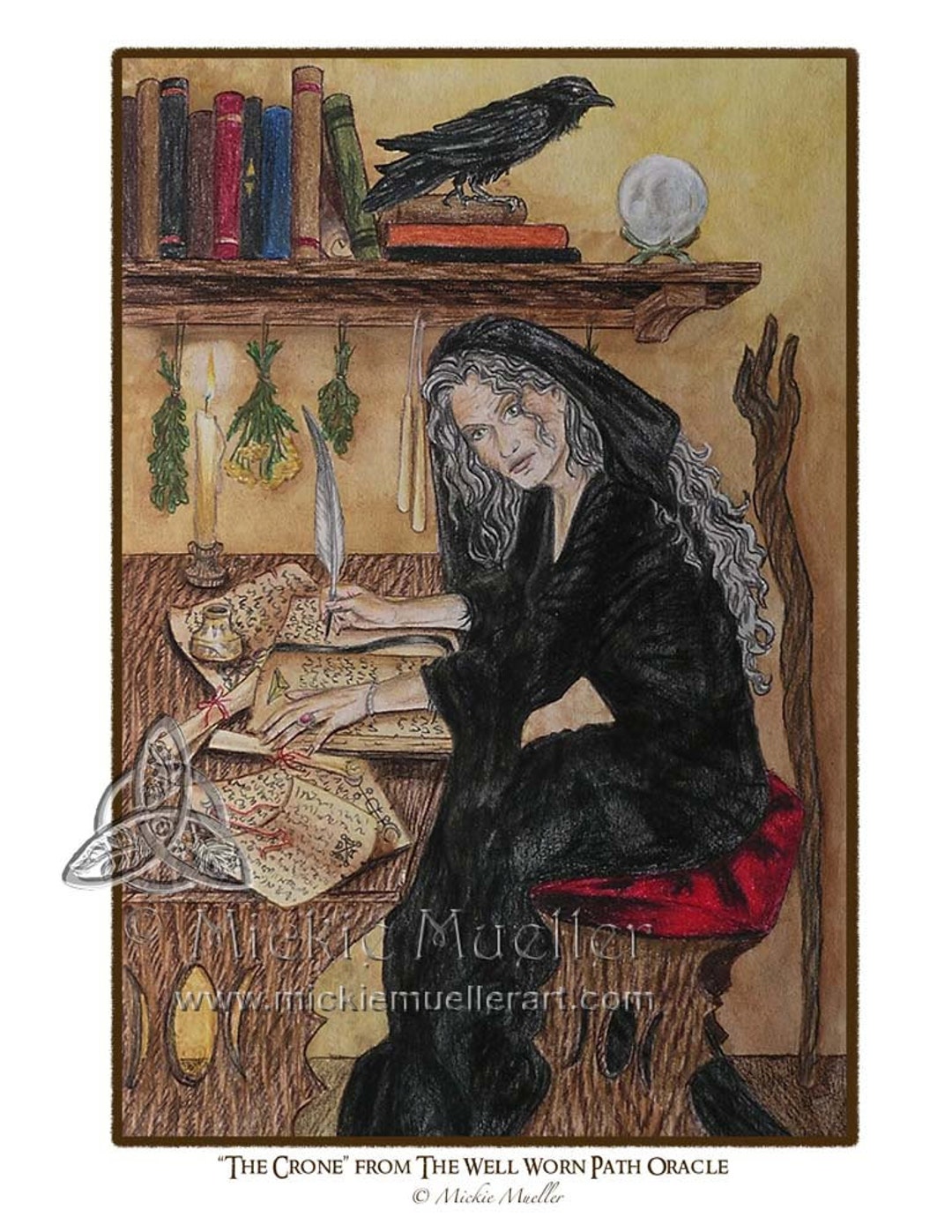 The Crone From the Well Worn Path Deck Open Edition Print - Etsy