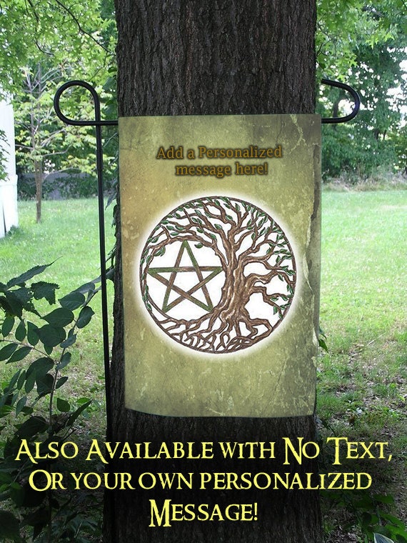 Tree Pentacle Garden Flag - Etsy