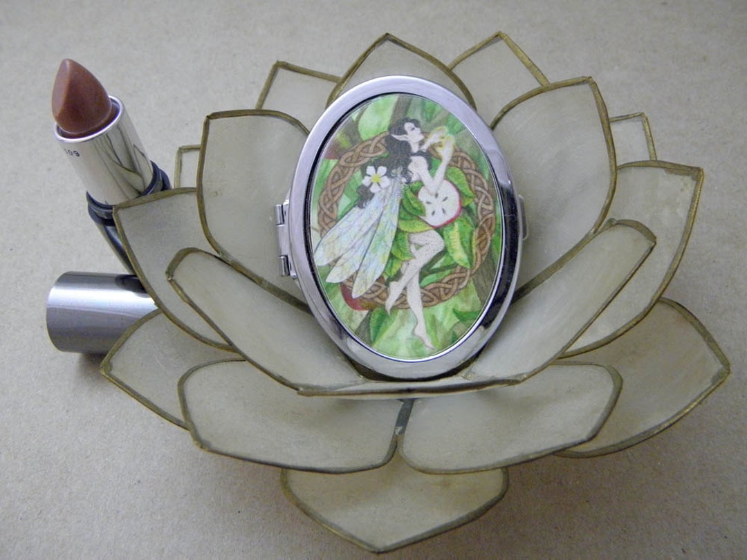 Celtic Apple Tree Fairy Compact Fantasy Art Mirror - Etsy