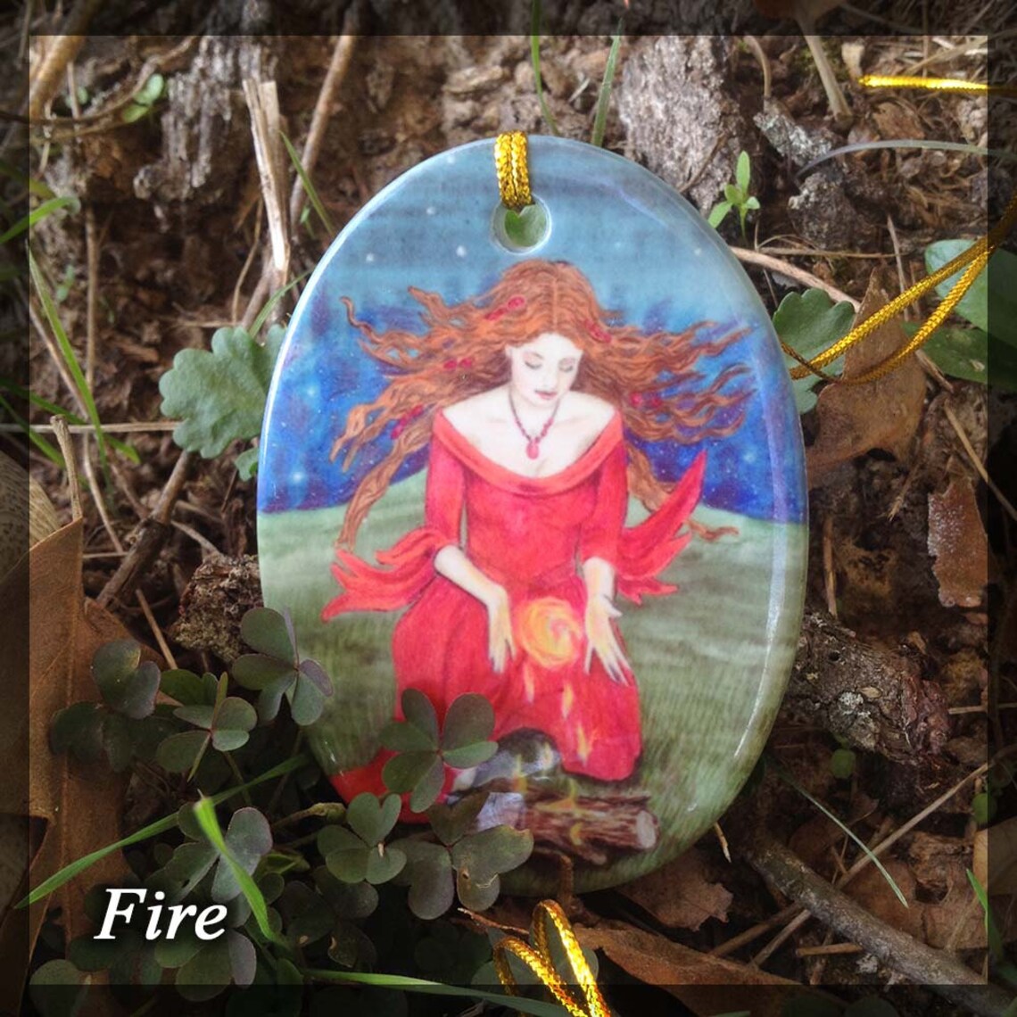 Set of Four Elements From the Well Worn Path Yule/winter | Etsy