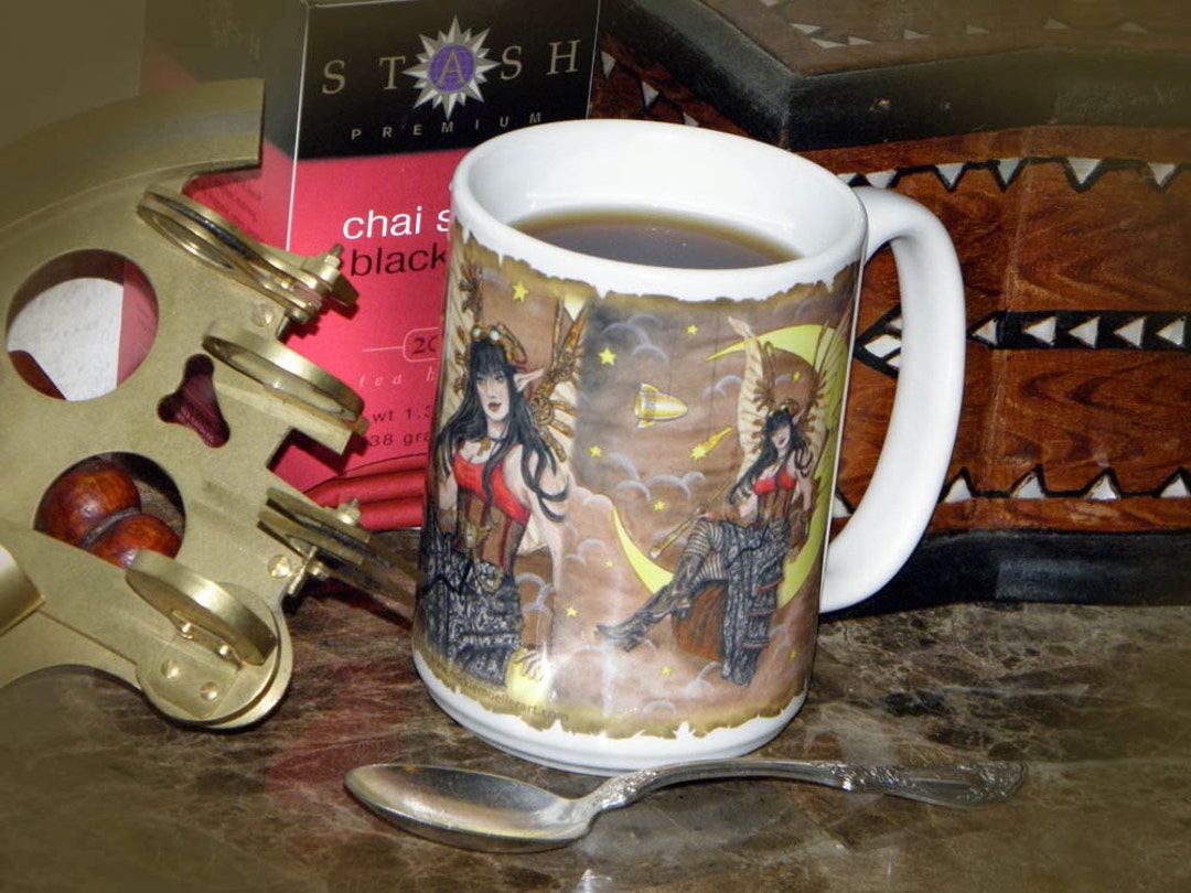 Steampunk Fairy Fantasy Art 15 Oz Coffee Mug - Etsy