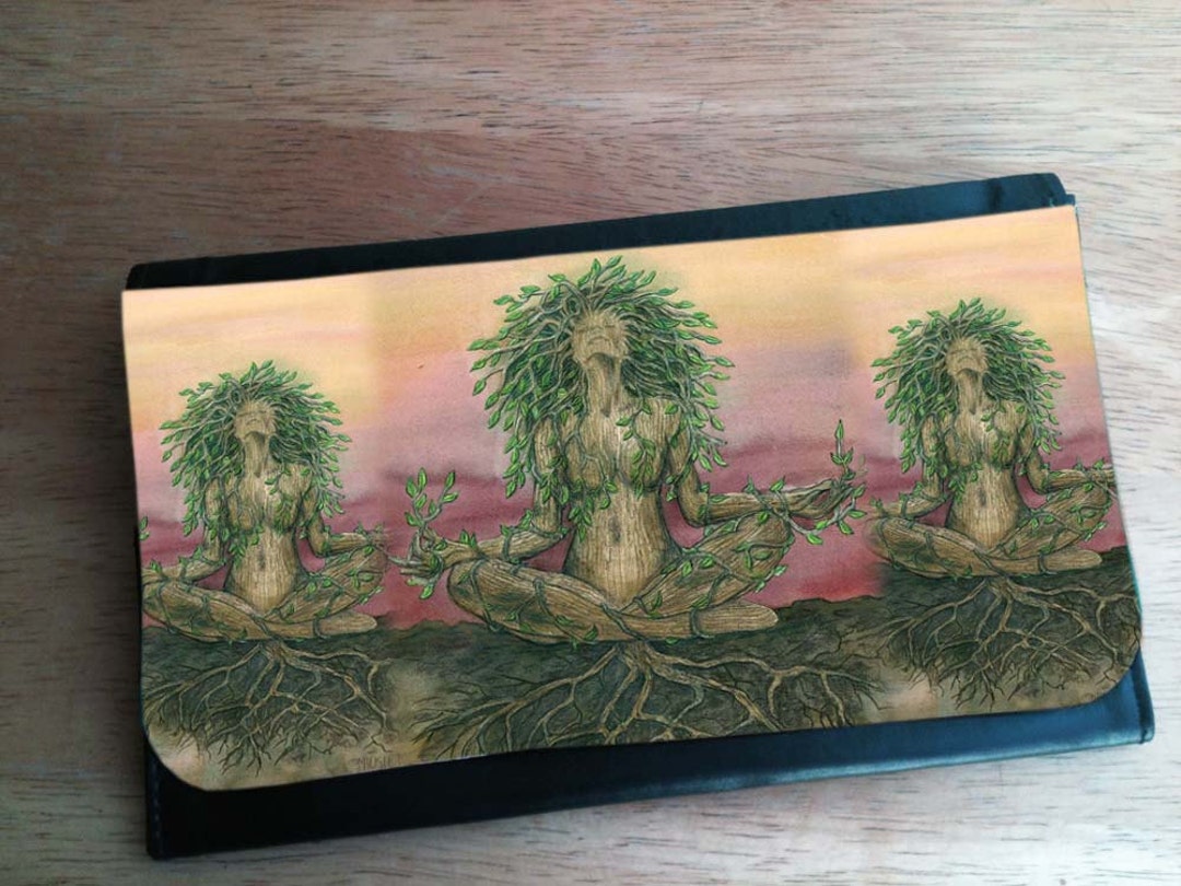 Dryad Spirit Art Wallet With Changeable Hand Pressed Flap - Etsy
