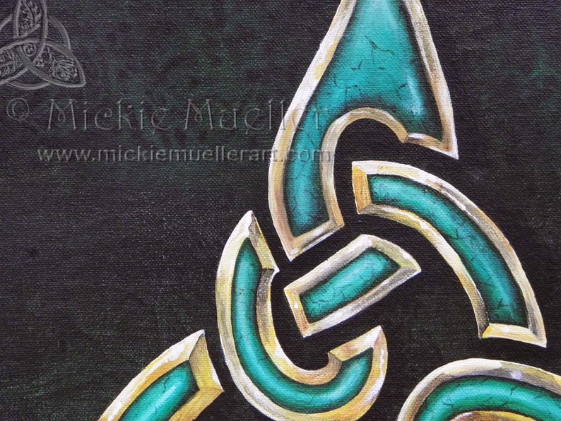 Bridget's Knot Original Painting Acrylic on Canvas 16x20 - Etsy