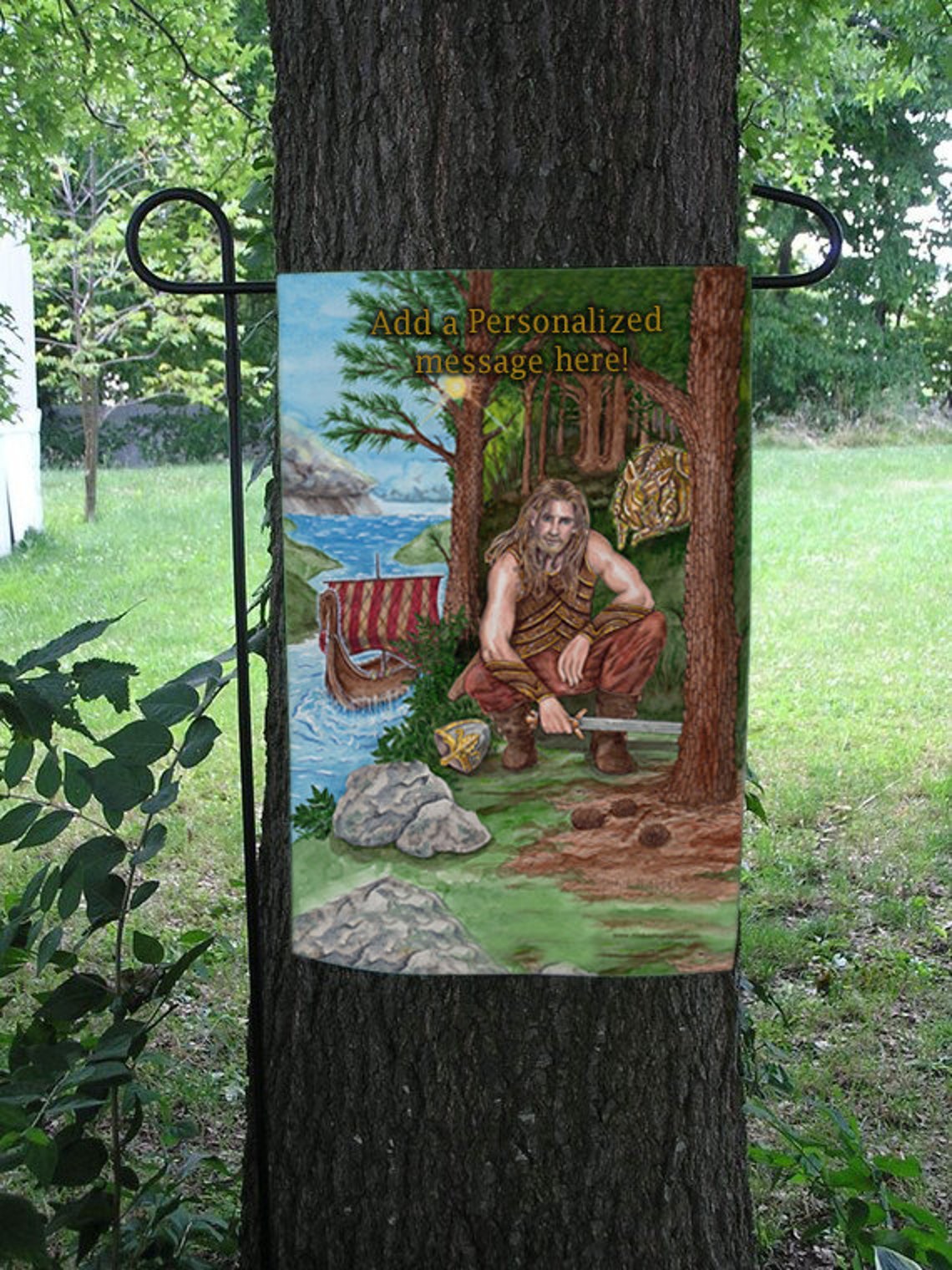 Frey Freyr Norse God Garden Flag - Etsy