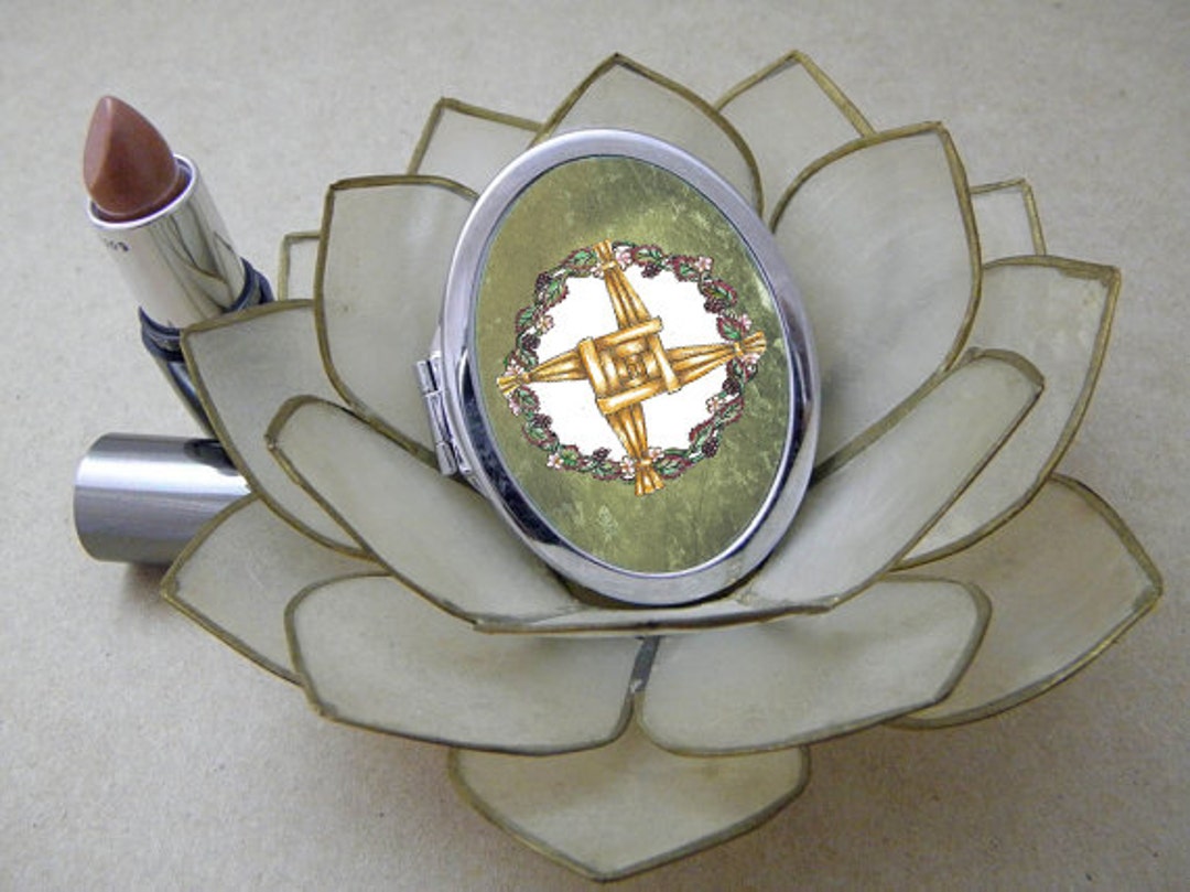 Brighids Cross Compact Magic Art Mirror - Etsy