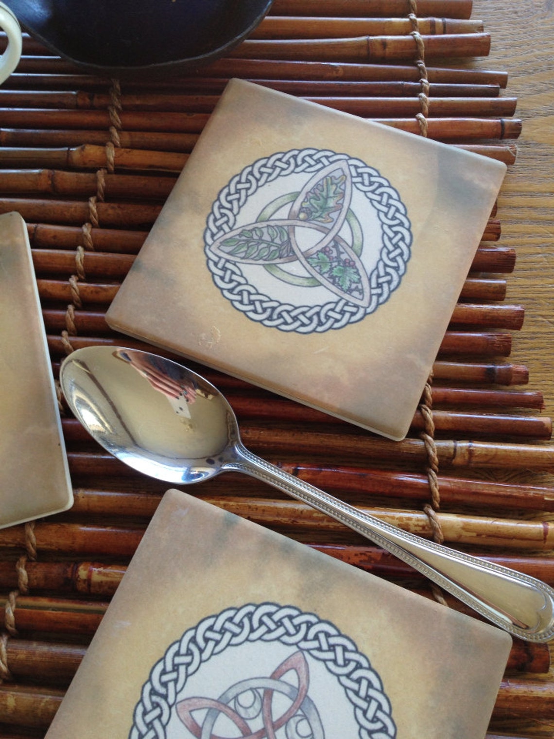 Set of 4 Magical Symbols Coasters - Etsy