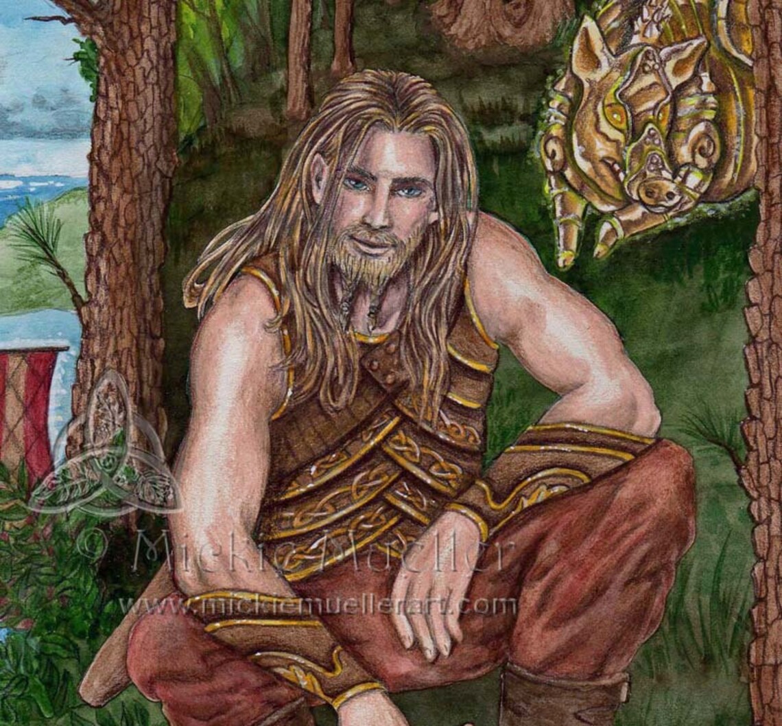 Frey Freyr Open Edition Print - Etsy UK