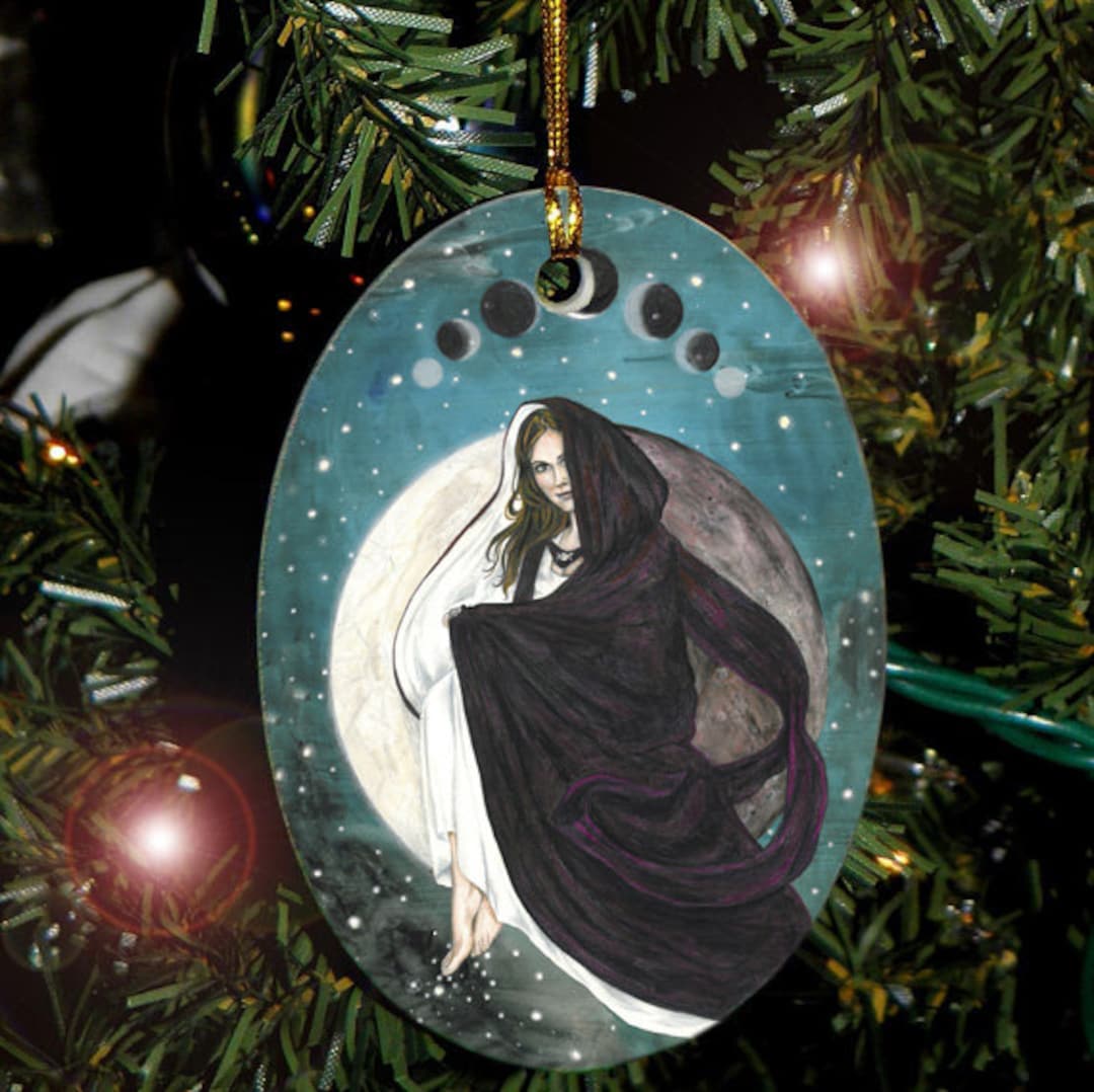 Lunar Eclipse Moon Goddess Yule Ornament - Etsy