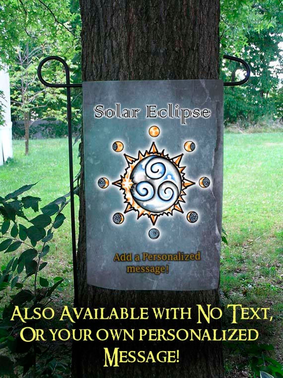 Solar Eclipse Sigil Garden Flag | Etsy