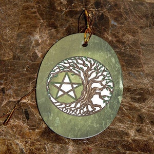 Collectable Tree Pentacle Yule Holiday Ornament/car Charm - Etsy
