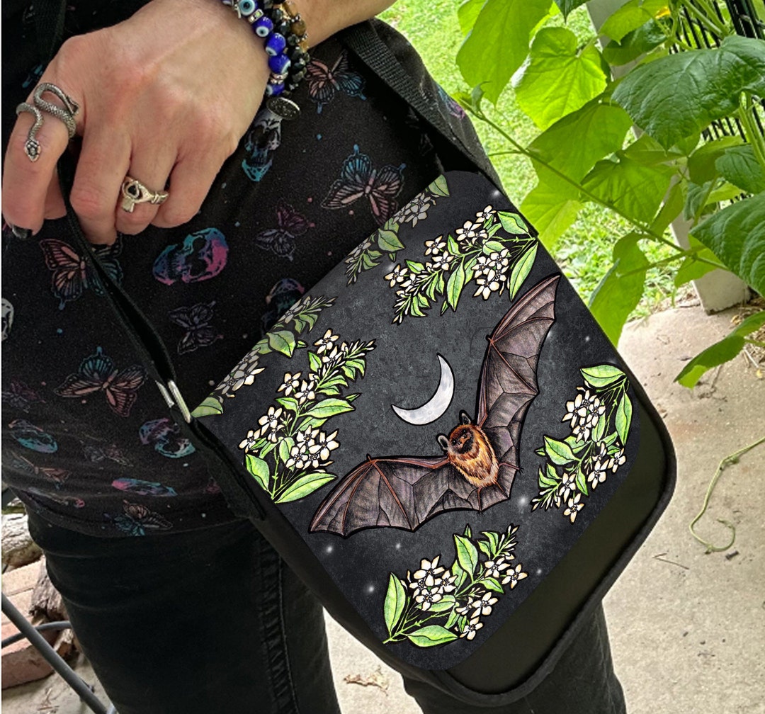 Bat Small Purse With Changeable Hand Pressed Flap - Etsy