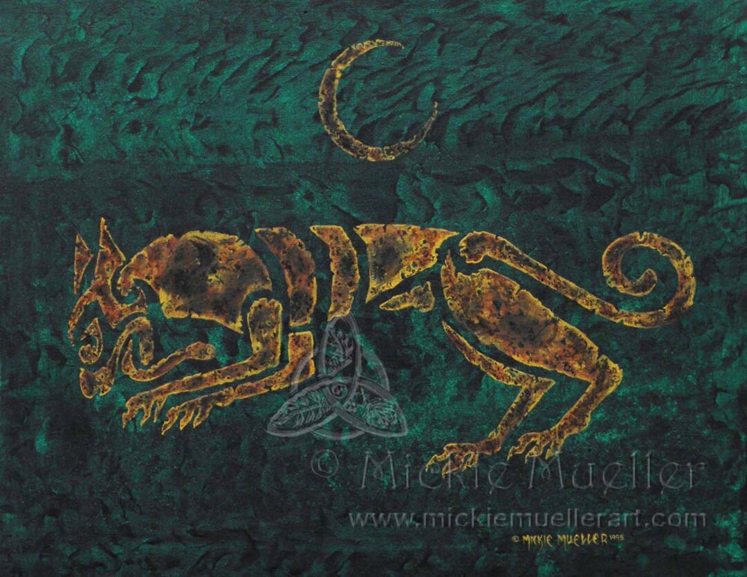 Celtic Wolf, Tribal Magick Series Open Edition Print - Etsy