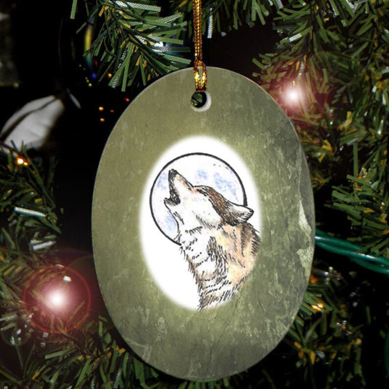 Wolf Totem Animal Yule Holiday Christmas Ornament | Etsy