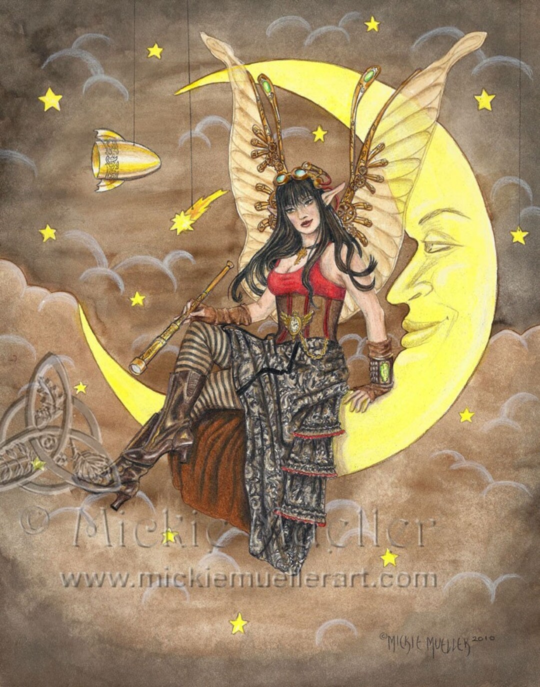 Steampunk Fairy Open Edition Print - Etsy
