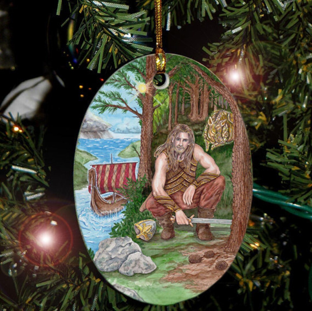 Frey, Norse Viking Yule Ornament - Etsy