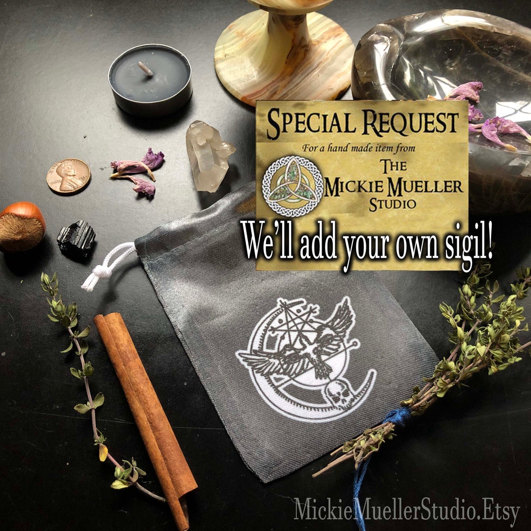 Add Your OWN SIGIL and Pick Your Color, Drawstring Bag for DIY Charm ...