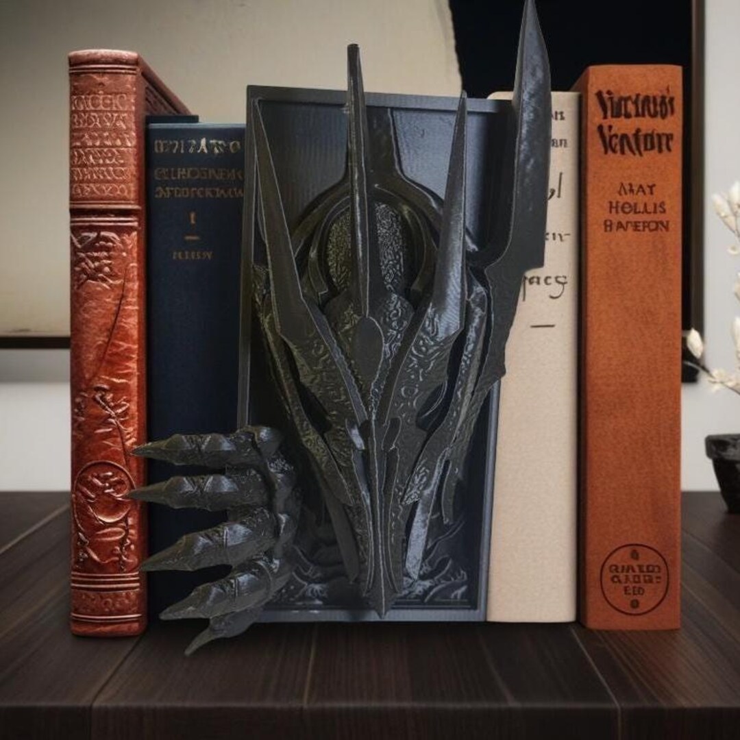 S Inspired Bookend, 3D Printed Dark Tower Book Holder, Gothic Fantasy ...