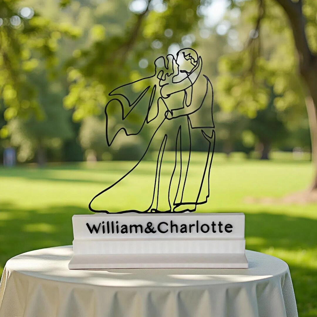 Personalized Couple Name Gift – Custom Wedding Name Sign With Bride ...