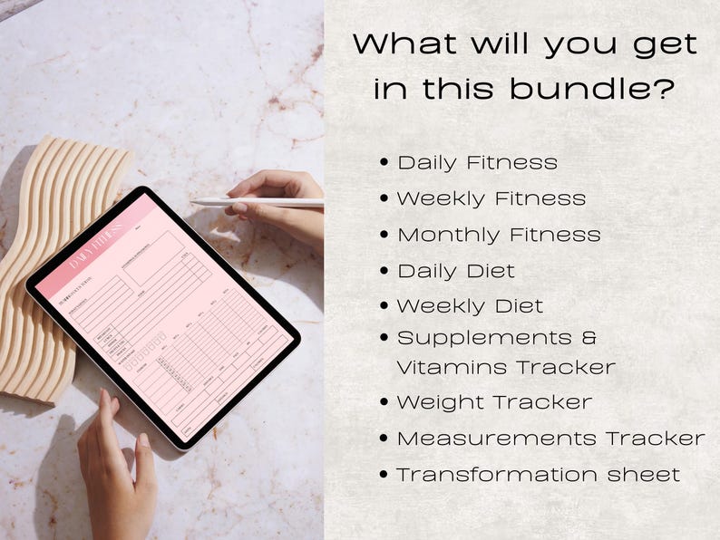 Editable Weight Loss & Fitness Planner Template | Workout Tracker ...