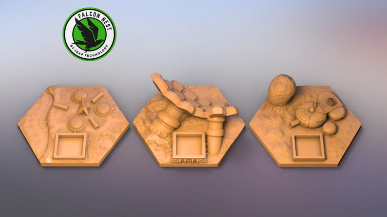 10 Hexes for Terraforming Mars Pathfinders - Board Game Accessories 3d ...