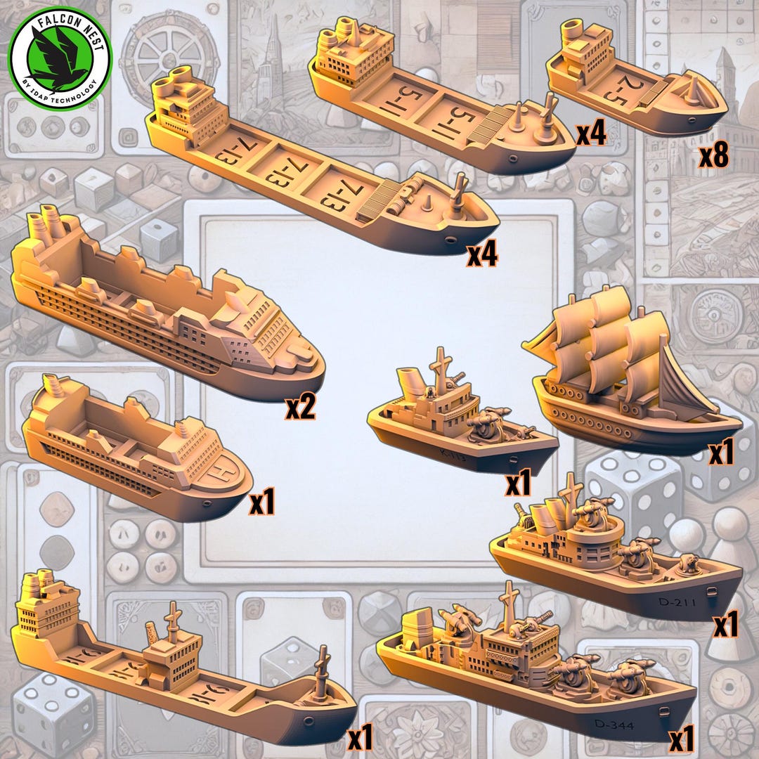 Company and Unique Ship Tiles Set for Panamax - Boardgame Upgrade ...