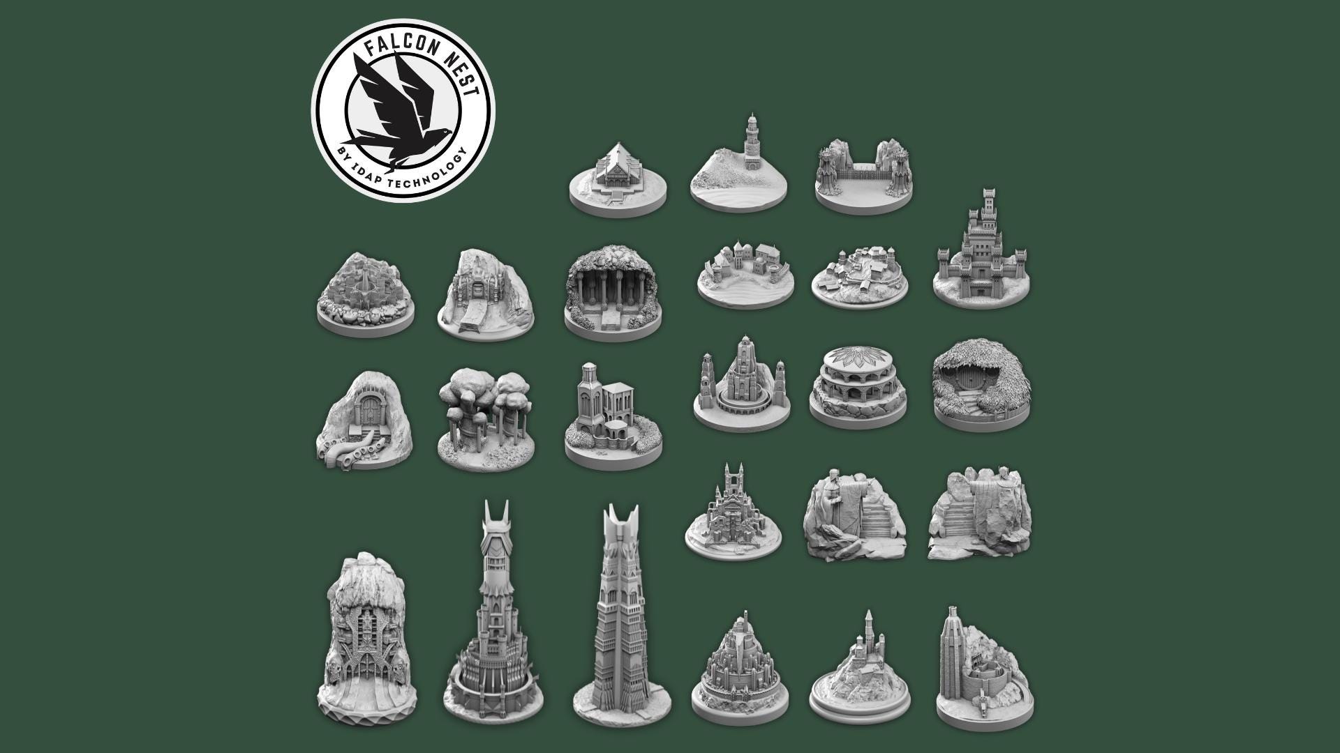 War of the Ring Full 3D Terrain Set - 24 Iconic Locations for War of ...