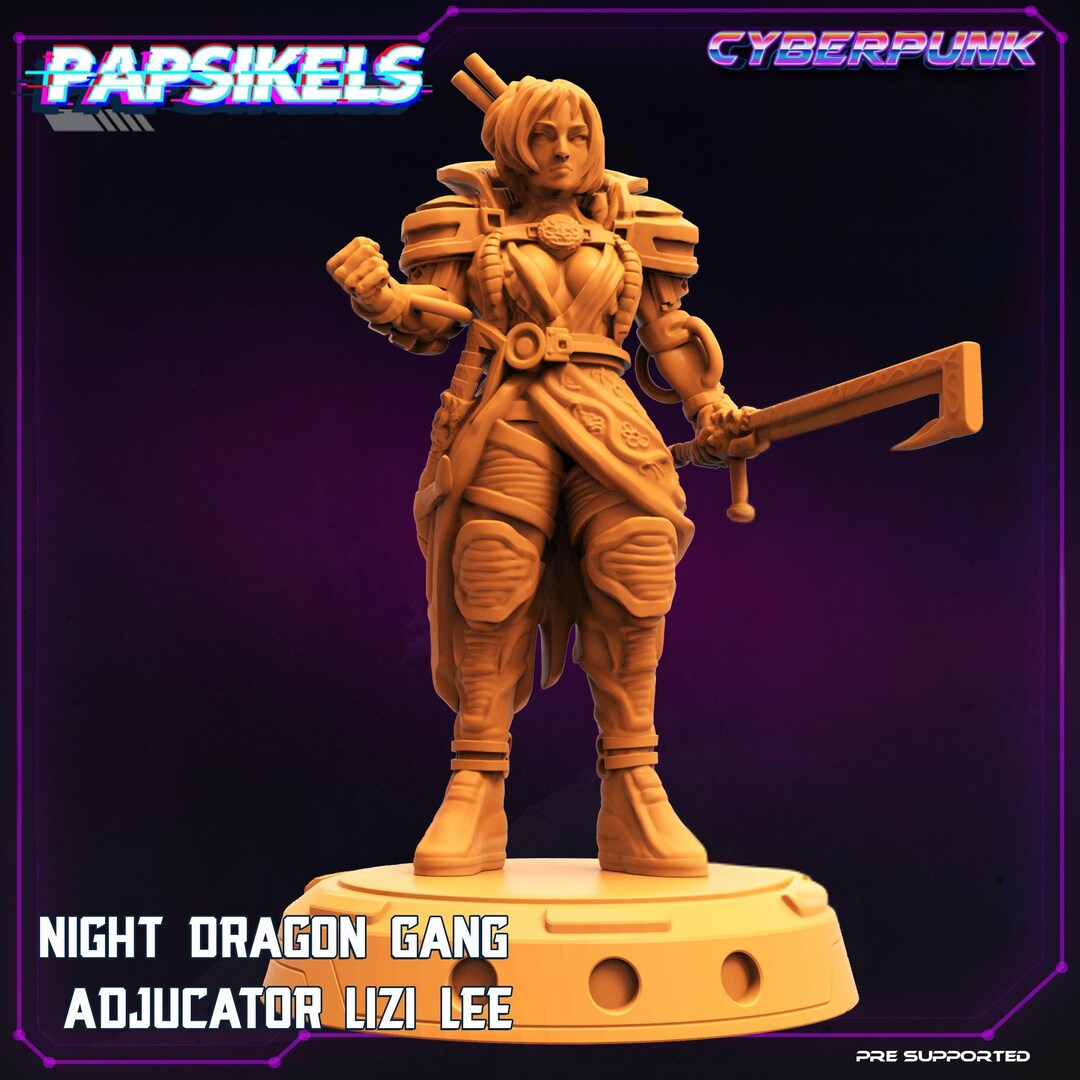 Night Dragon Gang Member Lizi Lee - Armies Collector Dystopian Warlord ...