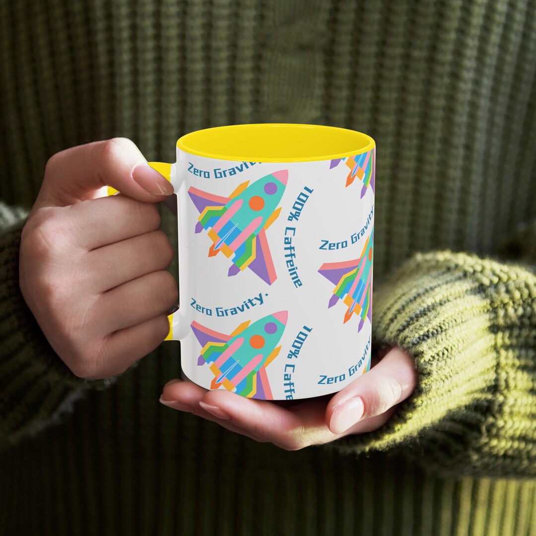 Space Rocket Lover Mug, Rocket Gifts, Rainbow Rockets, Rocketry Coffee ...