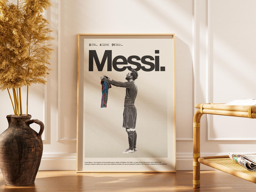 Lionel Messi Digital Poster - Etsy