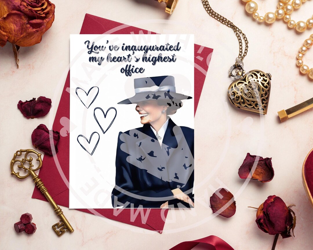 Melania Trump First Lady Valentine Card, MAGA Valentine Card, Funny ...