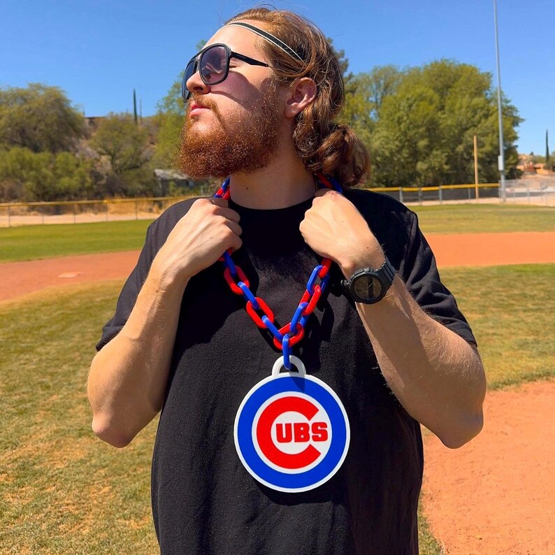 Chicago Cubs 3D Printed Keychain | Cubs Baseball Fan Accessory | Custom ...