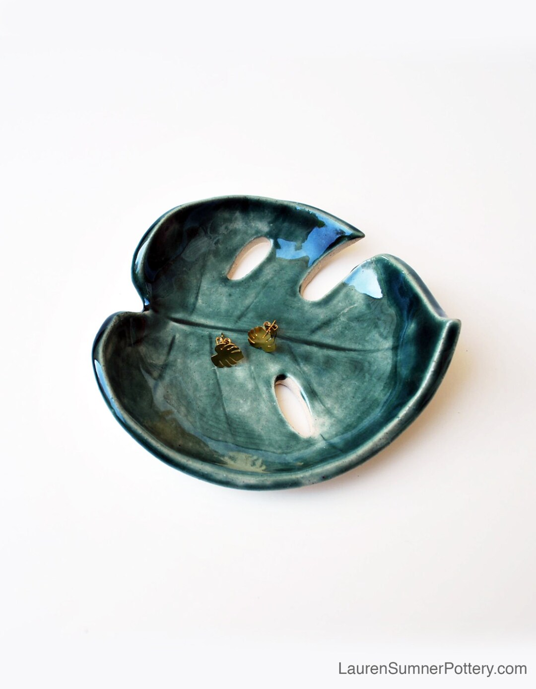 Monstera Leaf Jewelry Dish, Green Leaf, Tropical Leaf, Dorm Decor ...