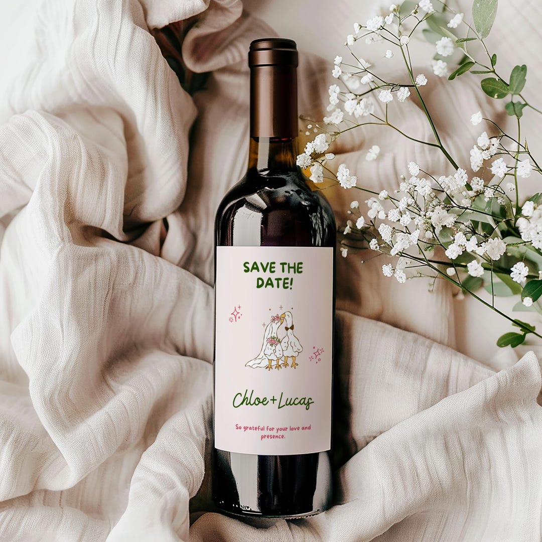 Custom Wedding Wine Label,couple Wine Label,personalised Wedding ...