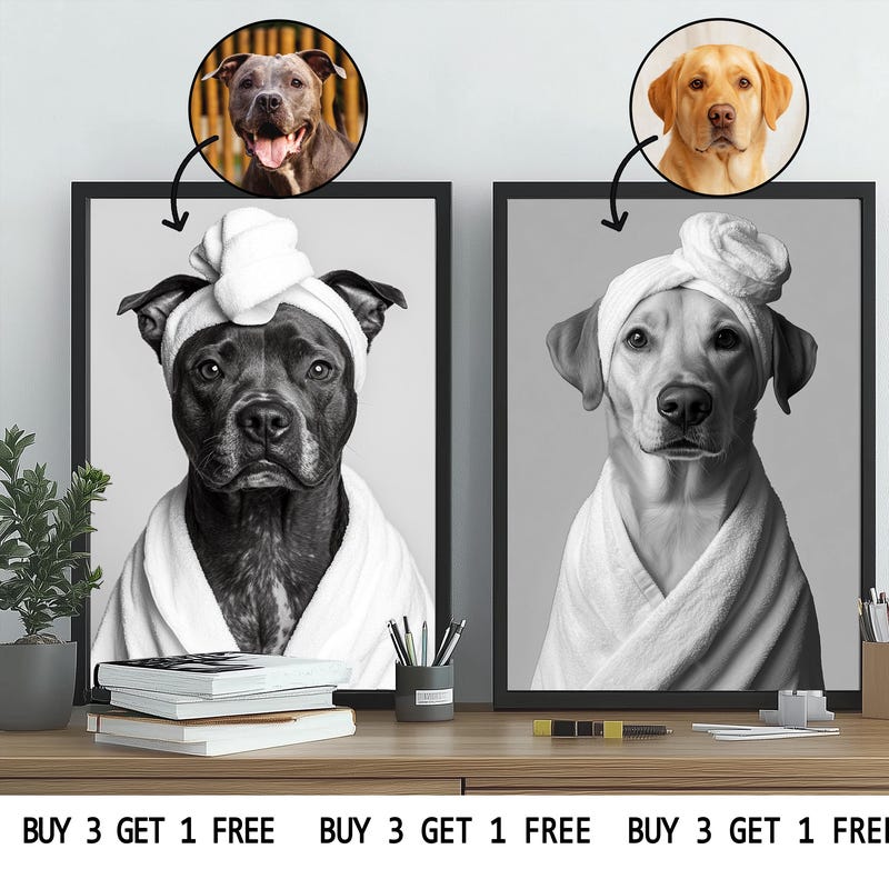 Dog Grooming Funny Wall Art - Etsy