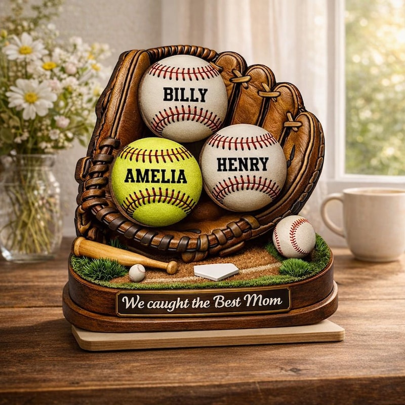 Baseball Mom Wooden Sign - Etsy