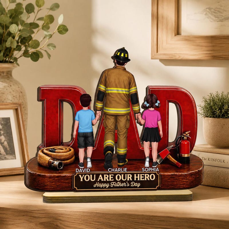 Firefighter Statue - Etsy UK