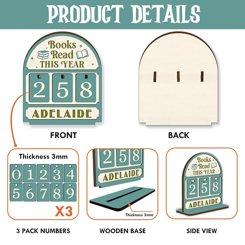 Puzzle Tracker Sign, Puzzles Completed This Year Tracker, Wooden Puzzle ...