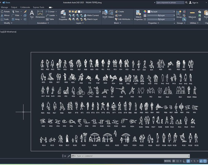 Autocad Blocks 2D DWG CAD Library , Templates, Drawings, People - Etsy ...