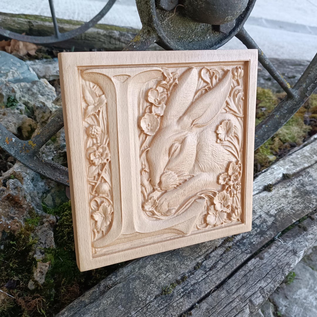 Personalized Wood Carving Letters and Animals - Etsy