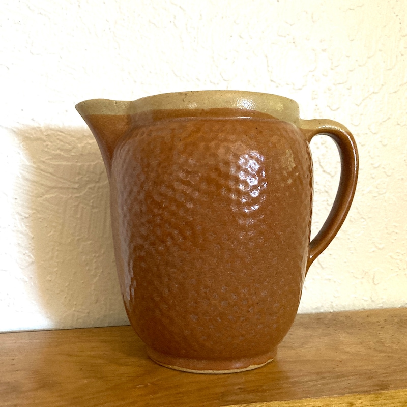 Yellow Ware Pitcher - Etsy
