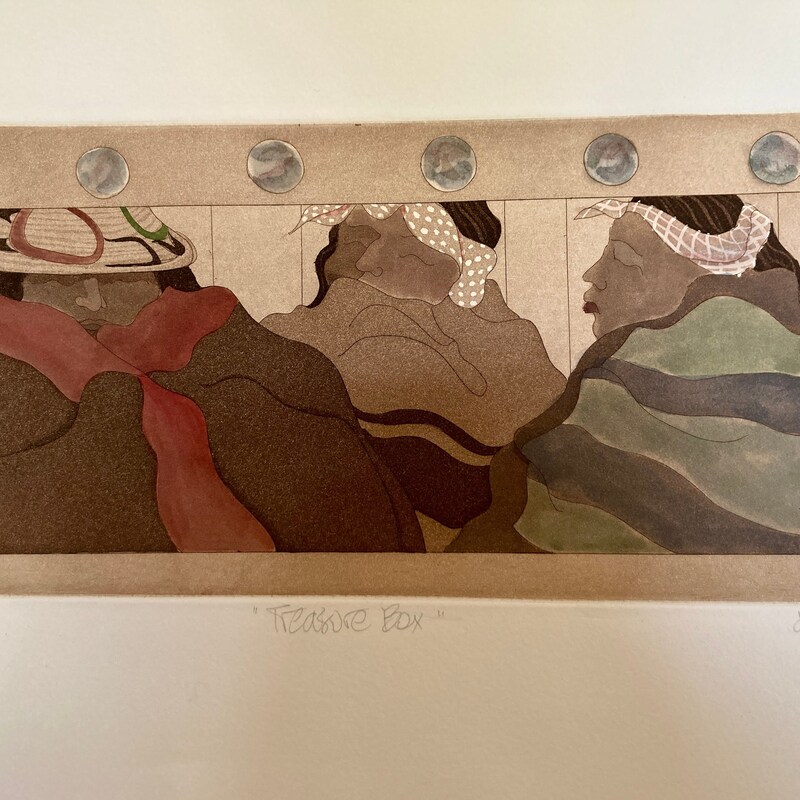 Hand Colored Etching - Etsy