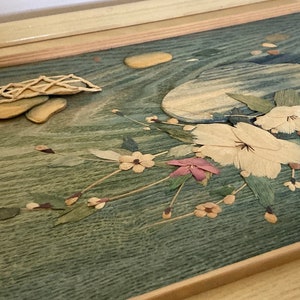 Vintage 20 Pastel Flowers Marquetry Framed Artwork All Made of Wood ...