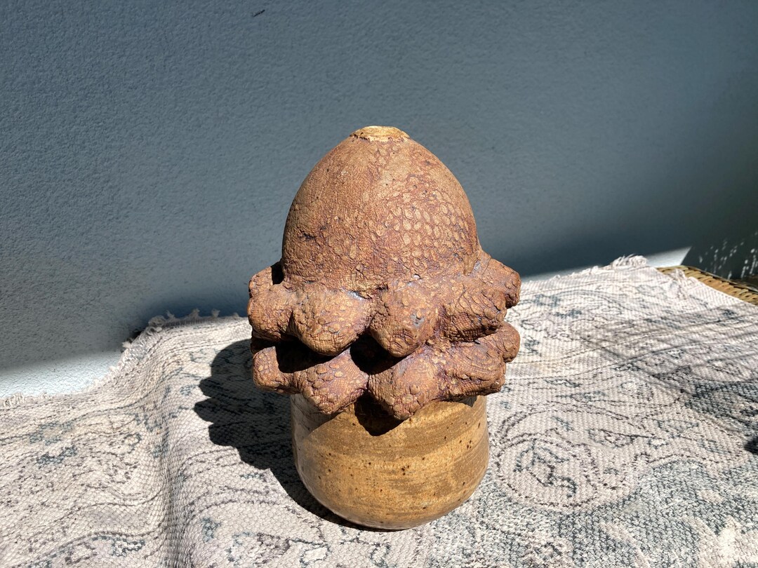 Hermanson 10.5h" Biomorphic Pottery Sculpture Vase - Etsy