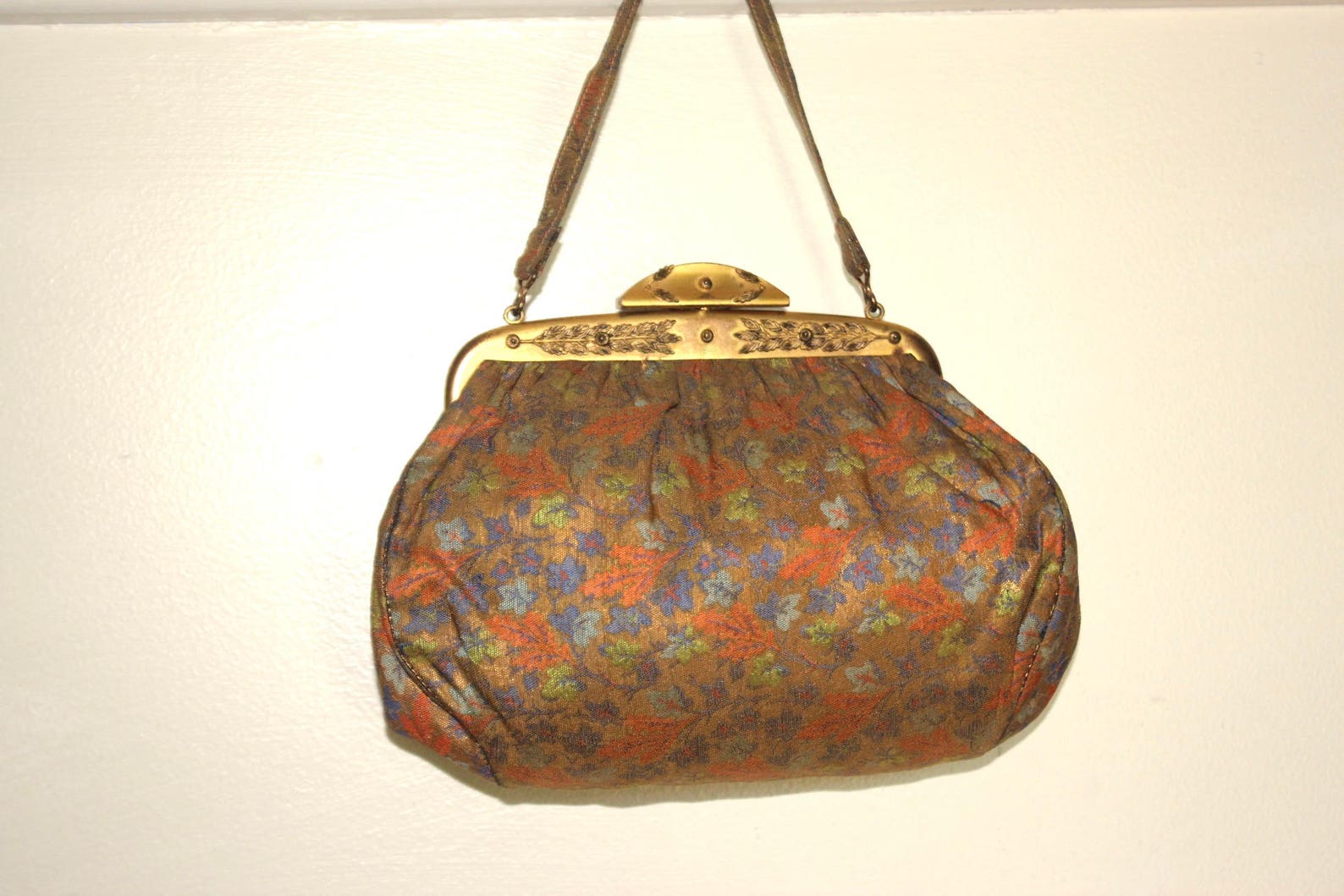 1940s Metallic Sheen Purse Clutch W/ Handle & Change Purse | Etsy