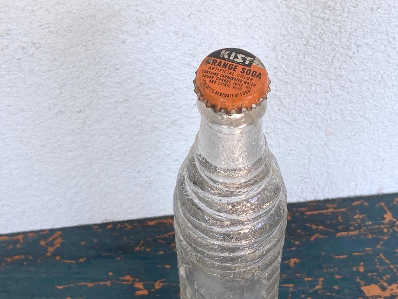 Kist 7 Oz Orange Soda Bottle W/ Cap 7 Oz Pat. 1927 - Stacked Orange ...