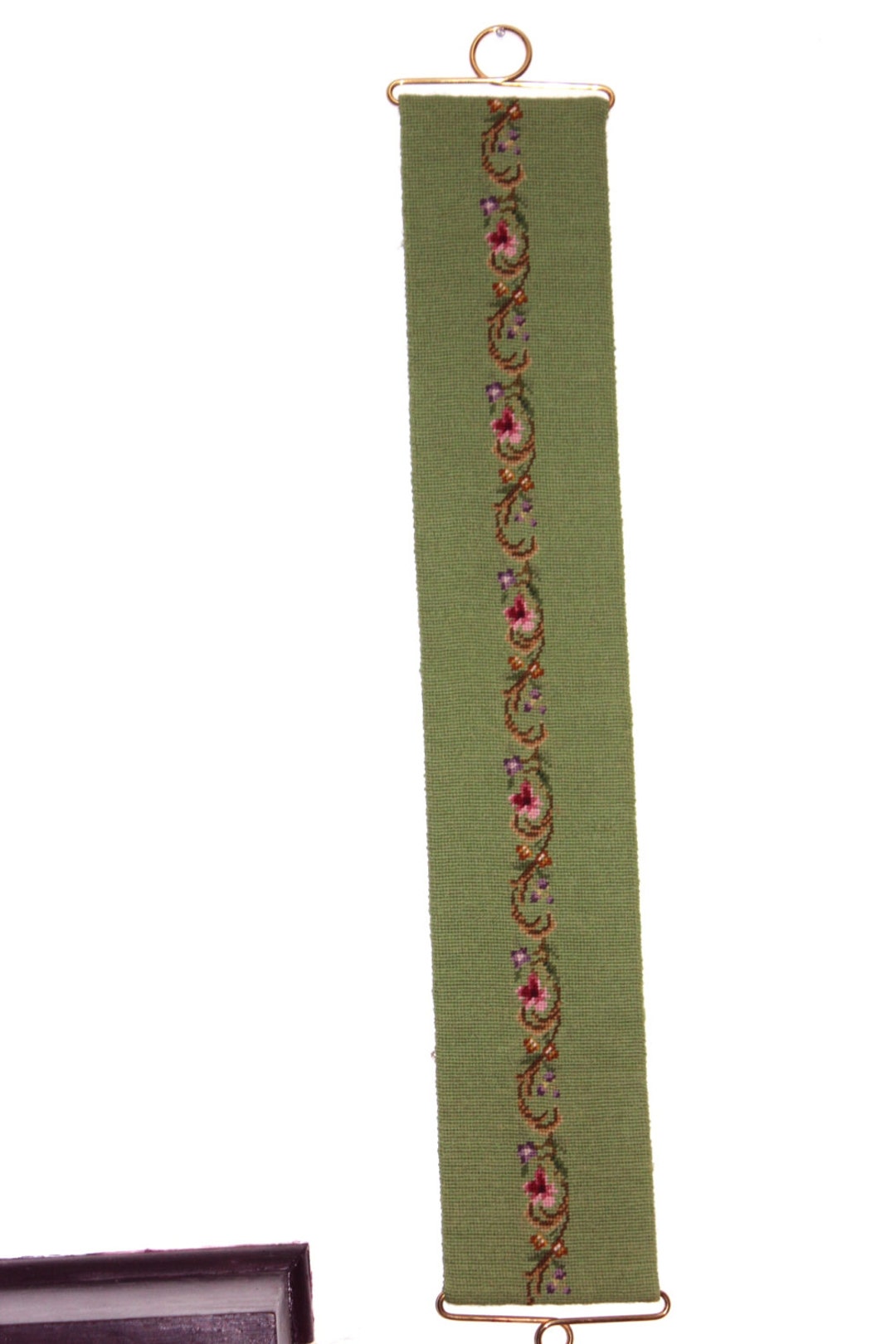 VTG Needlepoint Bell Pull 36 X 6" - Table Runner Wall Hanging - Etsy