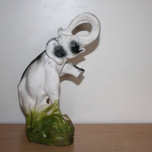 1940s Chalkware Elephant Statue - 10" Tall - County Fair Carnival - Etsy
