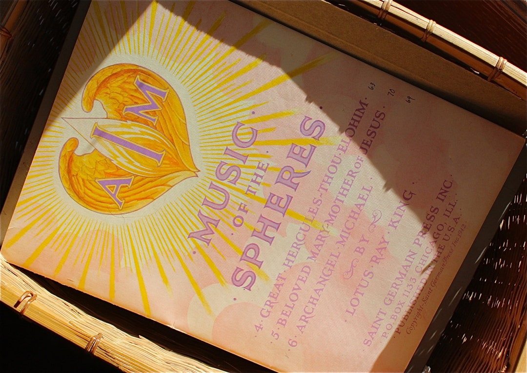 1942 Theosophical Sheet Music 'music of the Spheres' I AM - Lotus Ray ...