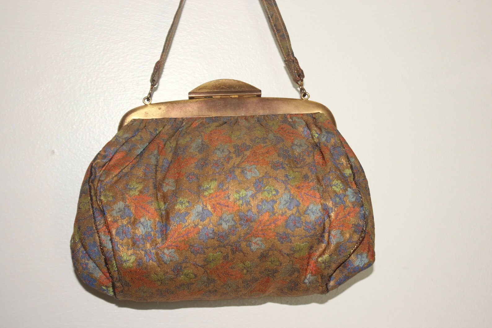 1940s Metallic Sheen Purse Clutch W/ Handle & Change Purse - Etsy